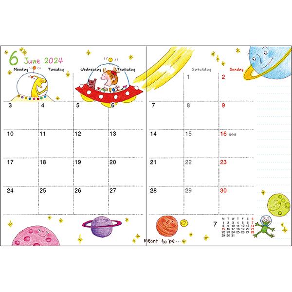 2024年度ダイアリー ココちゃん/サカモトリョウ CD-1237-RY グリーティングライフ スケジュール帳 手帳 大人 かわいい : サンフェロー - 通販 - Yahoo!ショッピング