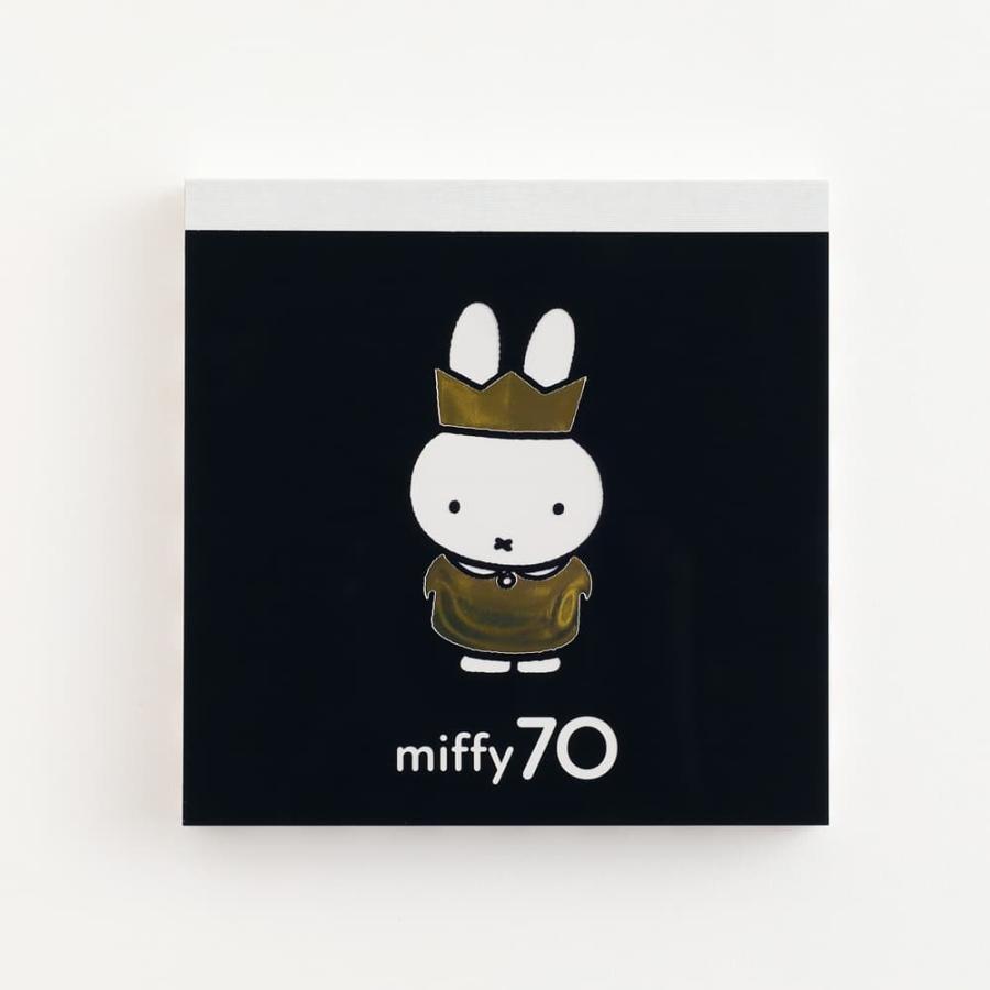 ミッフィー メモパッド・スクエア(Black) GMB-001 グリーンフラッシュ キャラクターグッズ miffy 70周年 文具 大人 かわいい シンプル メモ帳 記入 記録 : gmb ...