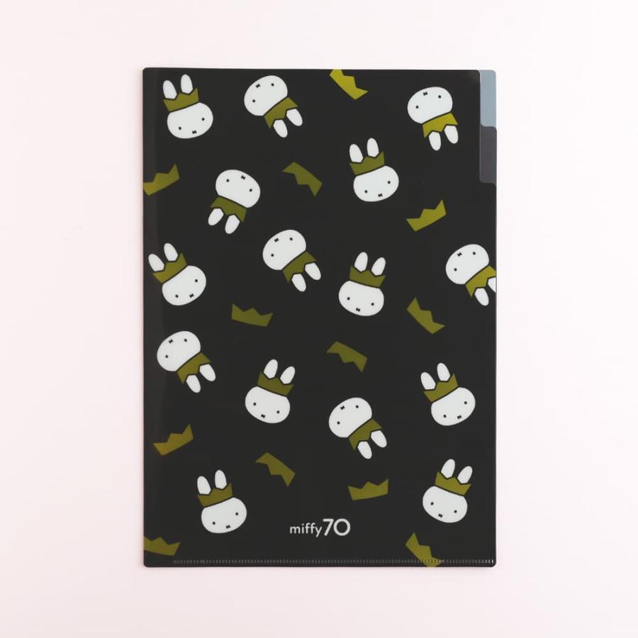 ミッフィー A4ポケットクリアファイル(Black) GMB-003 グリーンフラッシュ キャラクターグッズ miffy 70周年 文具 大人 かわいい シンプル 整理 収納 : サンフェロー ...