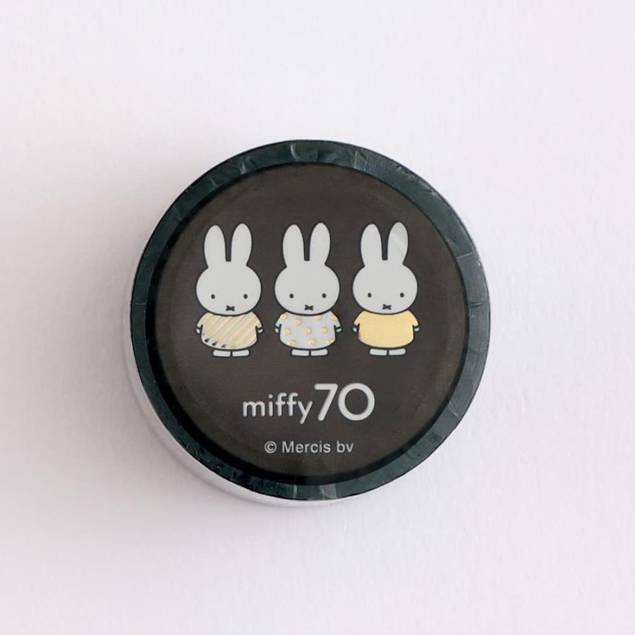ミッフィー 金箔クリアマスキングテープ(Black) GMB-007 グリーンフラッシュ キャラクターグッズ miffy 70周年 文具 大人 かわいい シンプル マステ : サンフェロー ...
