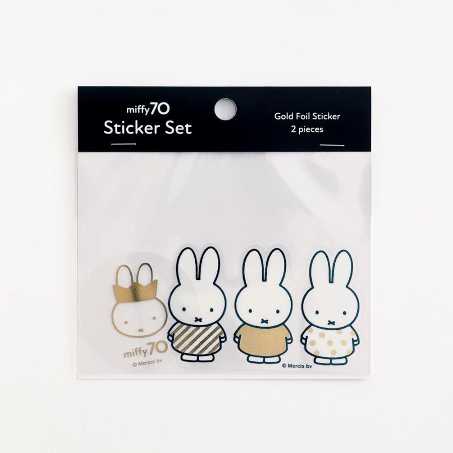 ミッフィー クリアステッカーセット(miffy) GMB-010 グリーンフラッシュ キャラクターグッズ miffy 70周年 文具 大人 かわいい シンプル シール デコレーション ...