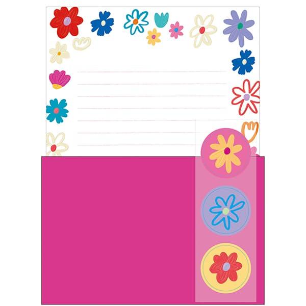 シック レターセット フラワー MMS-469 グリーティングライフ 手紙 便箋 封筒 ポップ かわいい : サンフェロー - 通販 - Yahoo!ショッピング