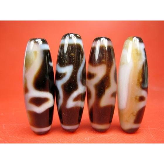 訳あり チベット高級至純天珠 水蓮花天珠 38×12mm 2粒set 天然石のお店sun Flower 通販 Yahoo ショッピング