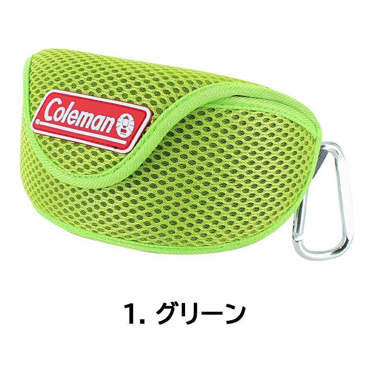 サングラスケース コールマン COLEMAN メガネケース めがねケース おしゃれ CO08 マジックテープ式 メッシュ ソフトケース ベルト通し カラビナ付き 眼鏡ケース ...