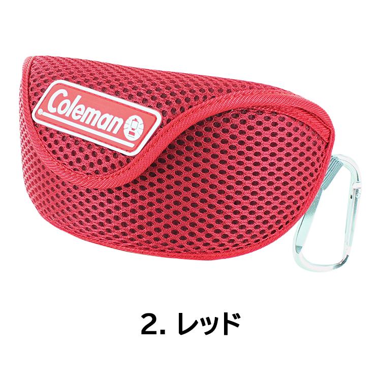 サングラスケース コールマン COLEMAN メガネケース めがねケース おしゃれ CO08 マジックテープ式 メッシュ ソフトケース ベルト通し カラビナ付き 眼鏡ケース ...