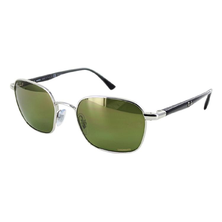 Ray-Ban レイバン 偏光 サングラス RB3664CH 003/6O 50 メンズ レディース UVカット シャイニーシルバー/ポラ ...