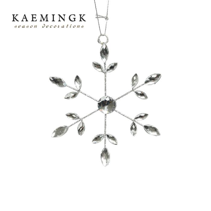 クリスマスツリー 飾り オーナメント KAEMINGK スノーフレークジュエル 雪の結晶 6方向 (1) 1個入 020552 : サングッド - 通販 - Yahoo!ショッピング