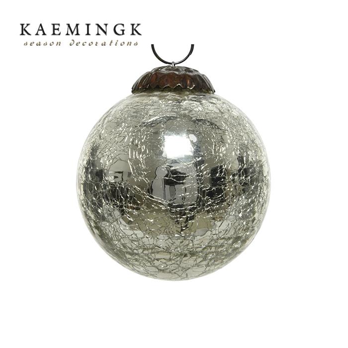 クリスマスツリー 飾り オーナメント ボール KAEMINGK アンチーク クラックルボール 10cm 1個入 190051 : 130034 : サングッド - 通販 - Yahoo!ショッピング