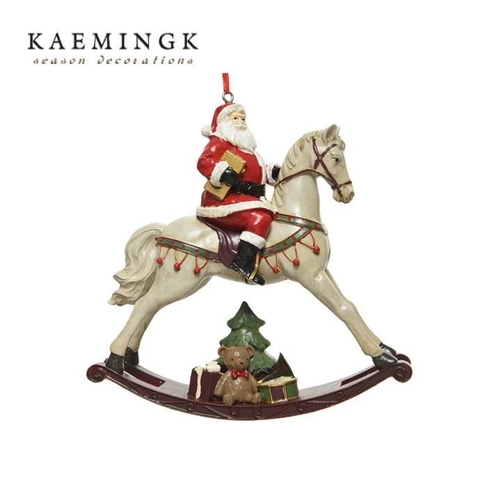 クリスマスツリー オーナメント 飾り 北欧 KAEMINGK (カイミング) 木馬に乗ったサンタクロース (520539) : サングッド - 通販 - Yahoo!ショッピング