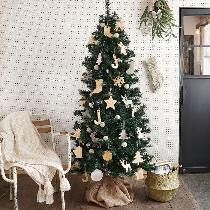 クリスマスツリー 飾り オーナメント ソックス（靴下） (小) 10cm×1.2cm グレー 木製 880135 : サングッド - 通販 - Yahoo!ショッピング