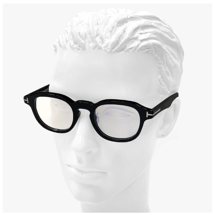 TOM FORD EYEWEAR トムフォード メガネ 度なし ブルーライトカット レンズ TF6019-D-B 005 FT6019-D-B ...