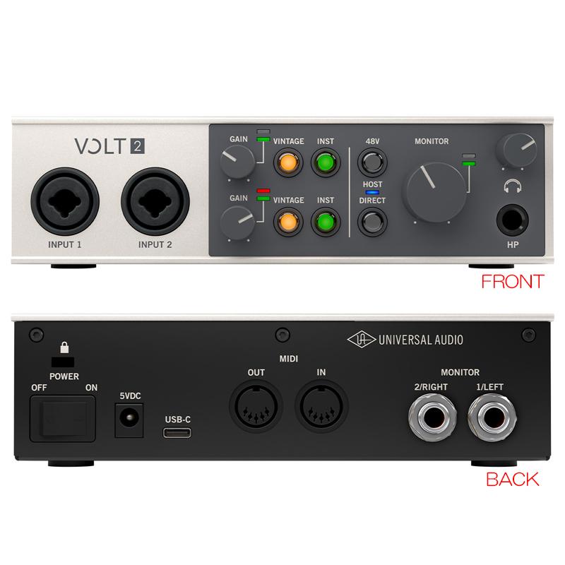 UNIVERSAL AUDIO VOLT 2 STUDIO PACK 安心の日本正規品！ :ua-volt2-sp:サンフォニックスYahoo!店 - 通販 - Yahoo!ショッピング