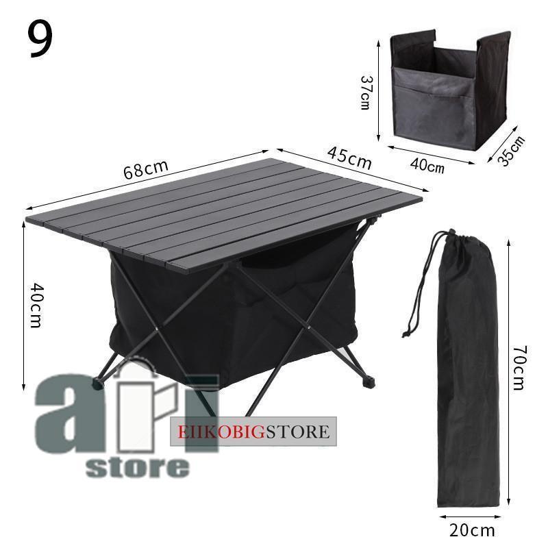 アルミ製 折りたたみテーブル ロールテーブル アウトドアテーブル コンパクト ハイキング 収納ケース付き 軽量 アウトドア/BBQ/キャンプ用品 登山 : SunnyBox - 通販 ...