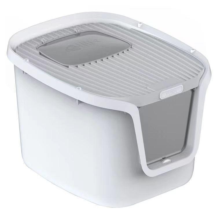 猫トイレ 本体 砂飛び散らない カバー 2WAY出入り方法 大型 匂い対策 おしゃれ ペット用品 猫用 砂 コンパクト 猫おもちゃ付き : SunnyBox - 通販 - Yahoo!ショッピング