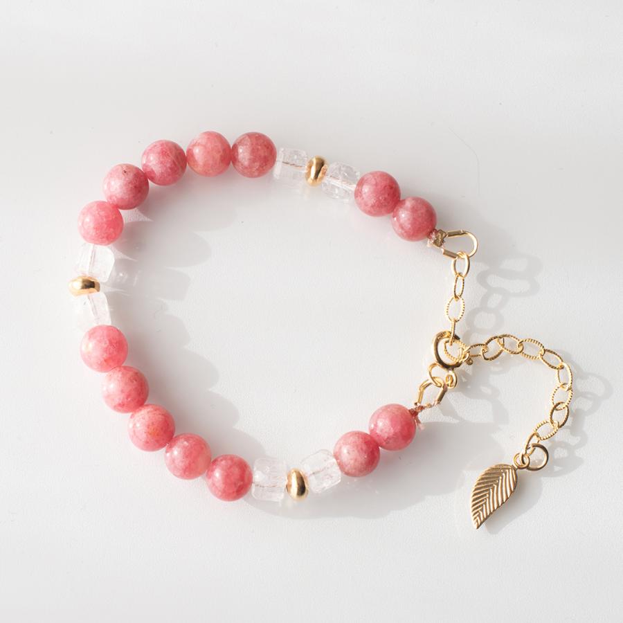 天然石ブレスレット インペリアルロードナイトとアンゴラ産クリスタル アジャスター付き 14.5cm+4.5cm 14KGF パワーストーン レディース : SUNNY SIDE - 通販 ...