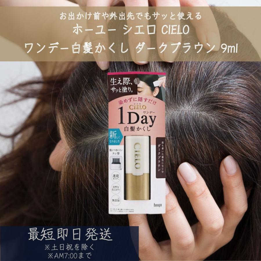 ホーユー シエロ ワンデー白髪かくし ダークブラウン 9ml CIELO : ネイチャーの丘 - 通販 - Yahoo!ショッピング