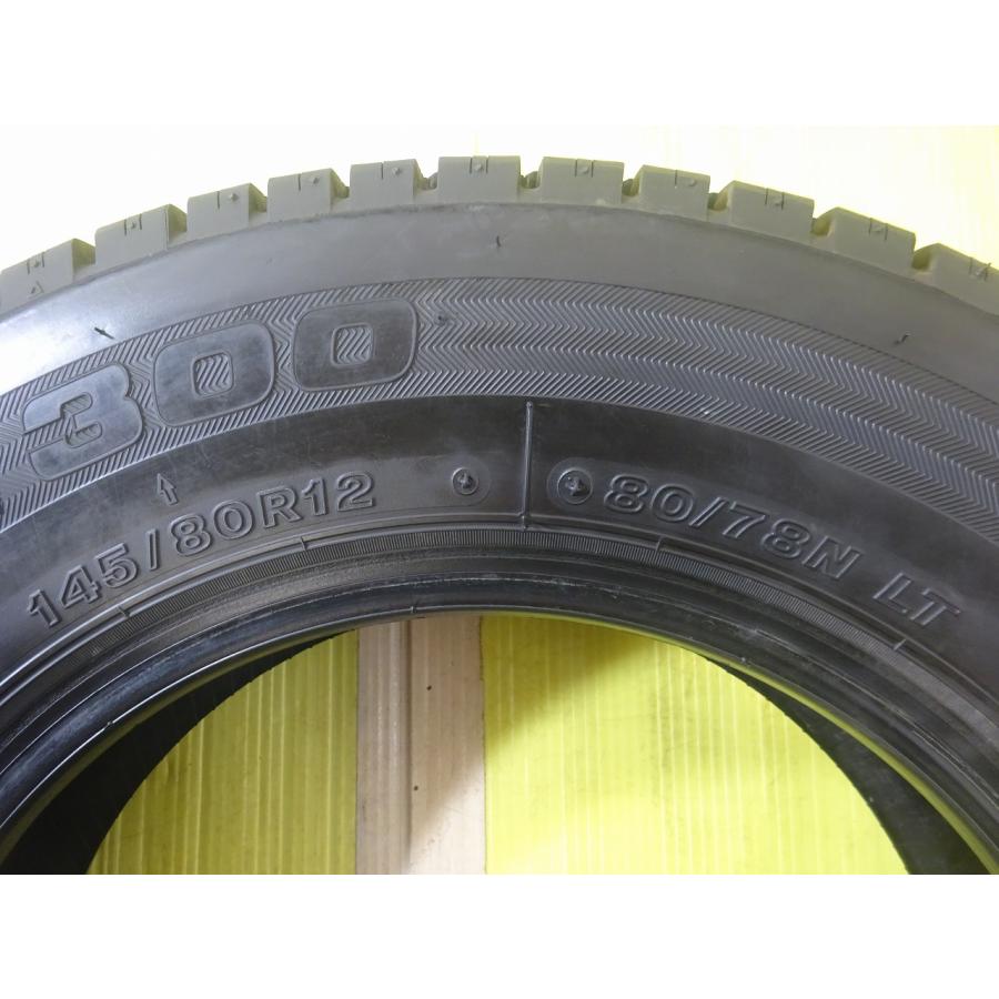 BRIDGESTONE ブリヂストン W300 145/80R12 80/78N LT 145R12 6PR★9分山 2024年製 4本価格 中古 スタッドレス【青森発 送料無料】AOM ...