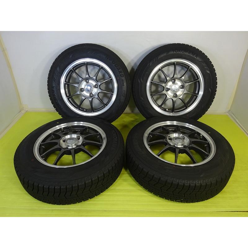 iceGUARD [ヨコハマー EP ENKEI] 165/70R14 81Q 14x5.5J +41 4穴 100★中古 タイヤホイール ...