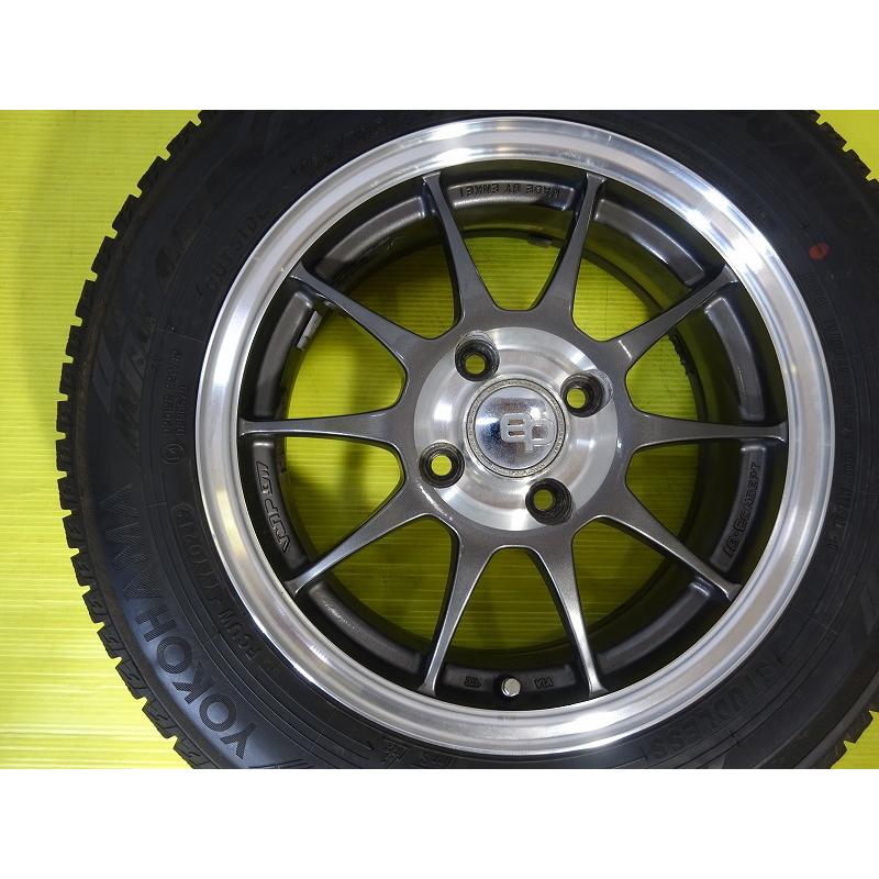 iceGUARD [ヨコハマー EP ENKEI] 165/70R14 81Q 14x5.5J +41 4穴 100★中古 タイヤホイール ...