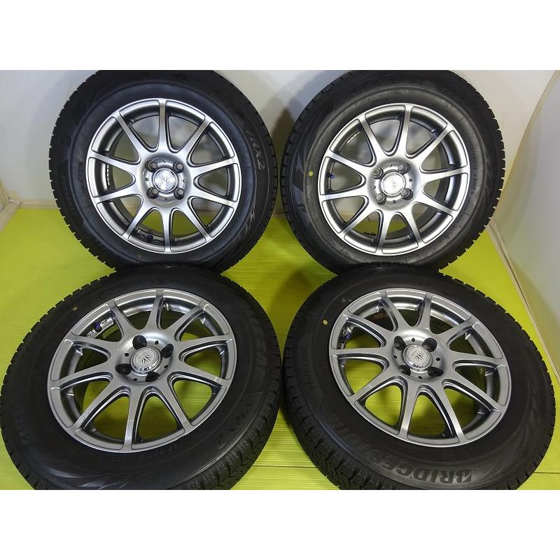 ブリザック VRX2 ブリヂストン/L.S 185/65R15 15x6J +46 4穴 PCD100 中古 ホイールセット 4本 ...