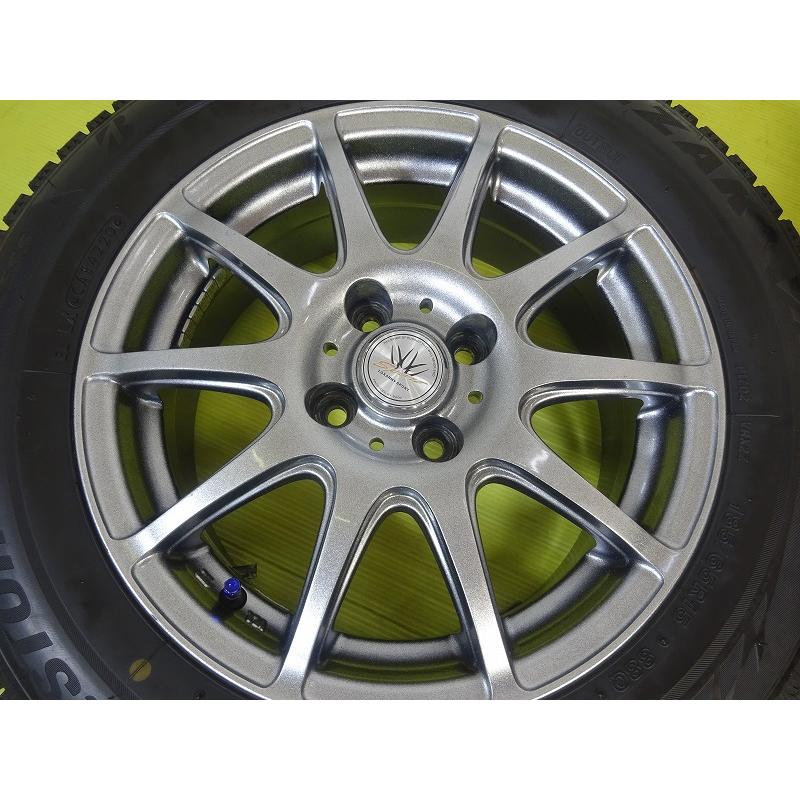 ブリザック VRX2 ブリヂストン/L.S 185/65R15 15x6J +46 4穴 PCD100 中古 ホイールセット 4本 ...