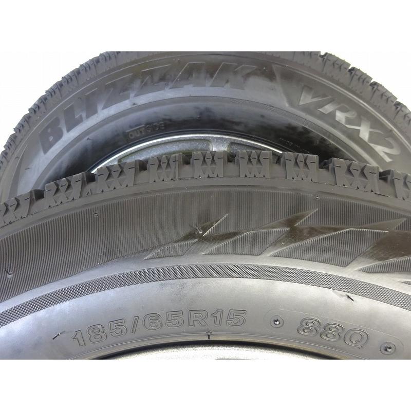 ブリザック VRX2 ブリヂストン/L.S 185/65R15 15x6J +46 4穴 PCD100 中古 ホイールセット 4本 ...