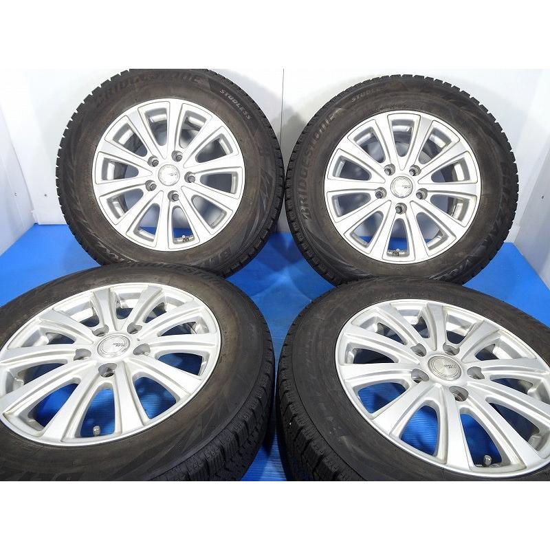 ブリザック VRX2 【福島発】195/65R15 15x6J +53 5穴 114.3★SIBILLA★中古タイヤ ホイールセット 4本 ...