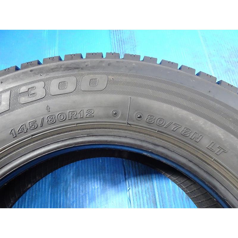 BRIDGESTONE ブリヂストン W300 145/80R12 80/78N LT★8-8.5分山 2021-22年 4本 スタッドレス【福島発 送料無料】FUK-D11414★冬 ...