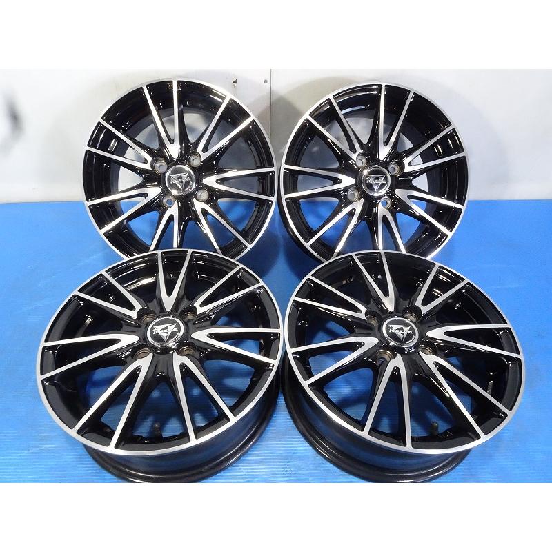 Razee 14x5.5J +50 4穴 100 中古 アルミホイール 4本【福島発 送料無料】FUK-E14068★14インチ : サン ...
