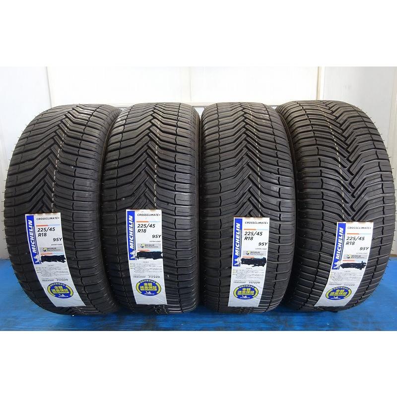 CROSSCLIMATE 1SET限定【福島発】225/45R18 95Y★未使用 ミシュラン CROSS CLIMATE+ 2019年 4本 ...