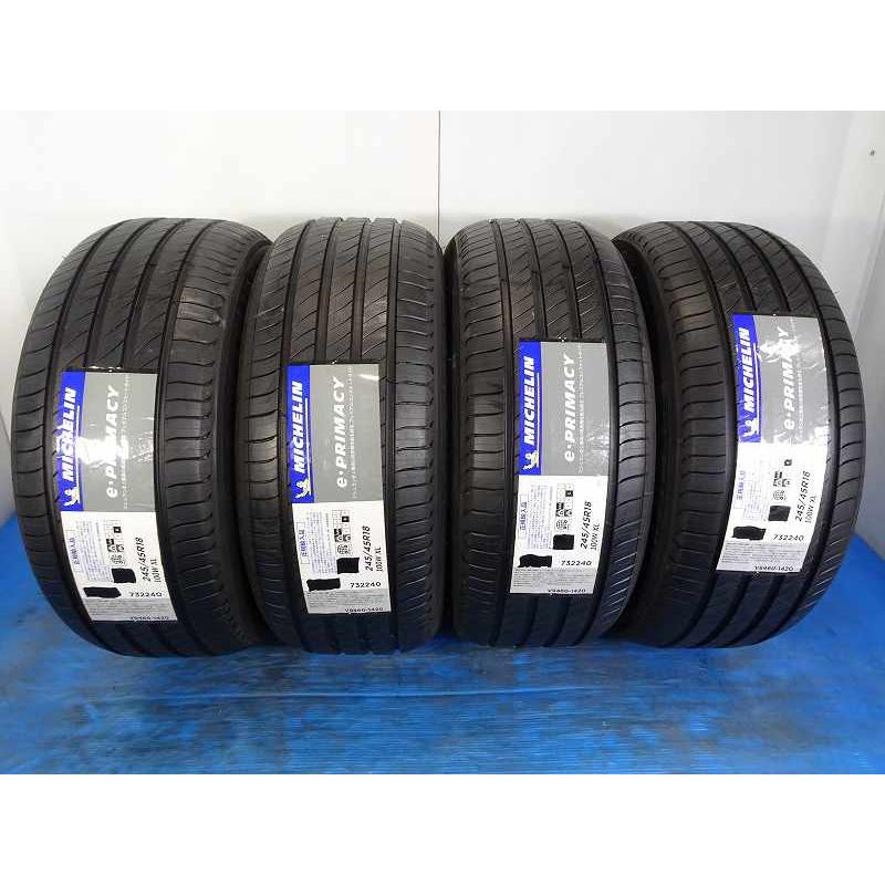PRIMACY 1SET限定【福島発】245/45R18 100W★新品 正規品 ミシュラン e・PRIMACY 2021年製 4本 ノーマル【送料無料】FUK-MC0025★夏 : サン ...