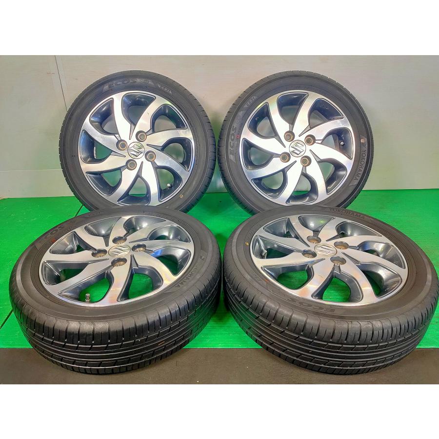 ECOS 【宮城発】165/55R14 14x4.5J +50 4穴 100【スズキ純正】タイヤ ホイールセット 4本 ノーマル【送料無料 ...