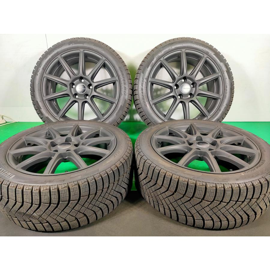 PIRELLI 【ピレリ ICE ZERO R】225/45R17 2019年製 17x7.5J +52 5穴 PCD112 中古スタッドレス ...