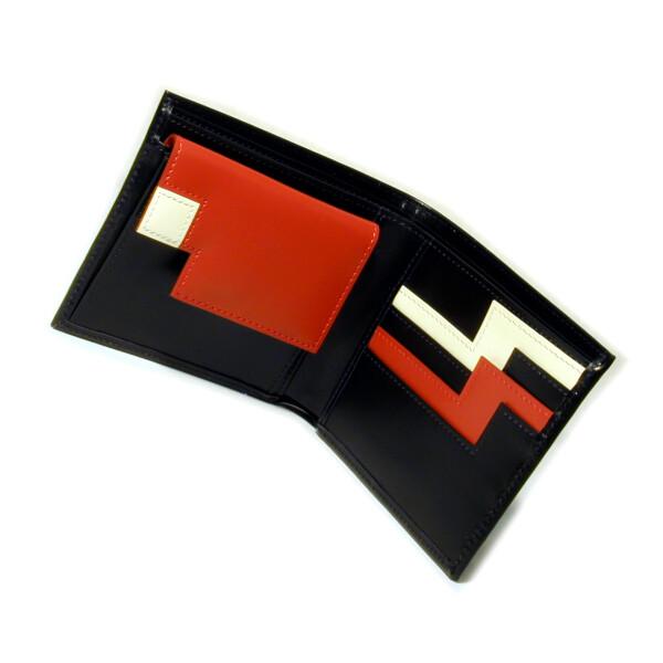 本革/レザー 二つ折り財布（小銭入れ付き）【アーロン・アーヴィン