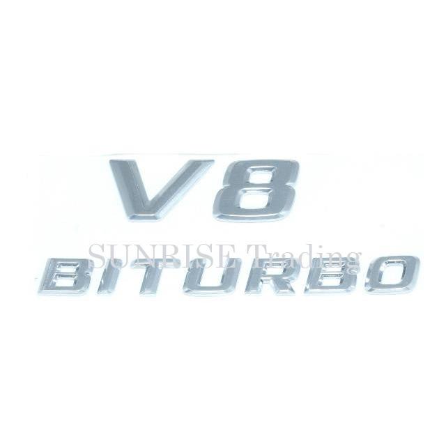 メルセデスベンツ W166/W463/R231 エンブレム -V8 BITURBO- 純正 : サンライズトレーディング - 通販 ...