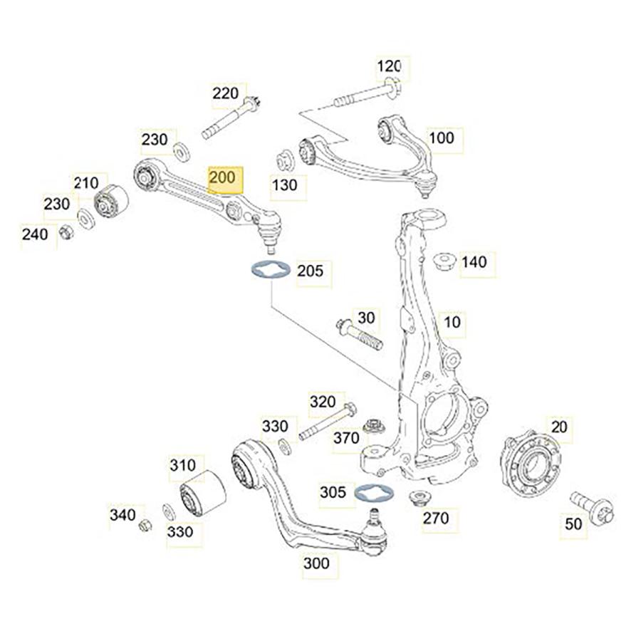 Mercedes-Benz メルセデスベンツ W205/W213 FロワーアームAssy 純正 : サンライズトレーディング - 通販 ...