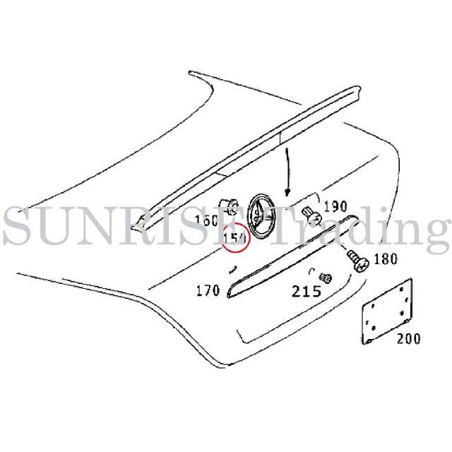 メルセデスベンツ C215/R170 トランク スター エンブレム 純正 : サンライズトレーディング - 通販 - Yahoo!ショッピング