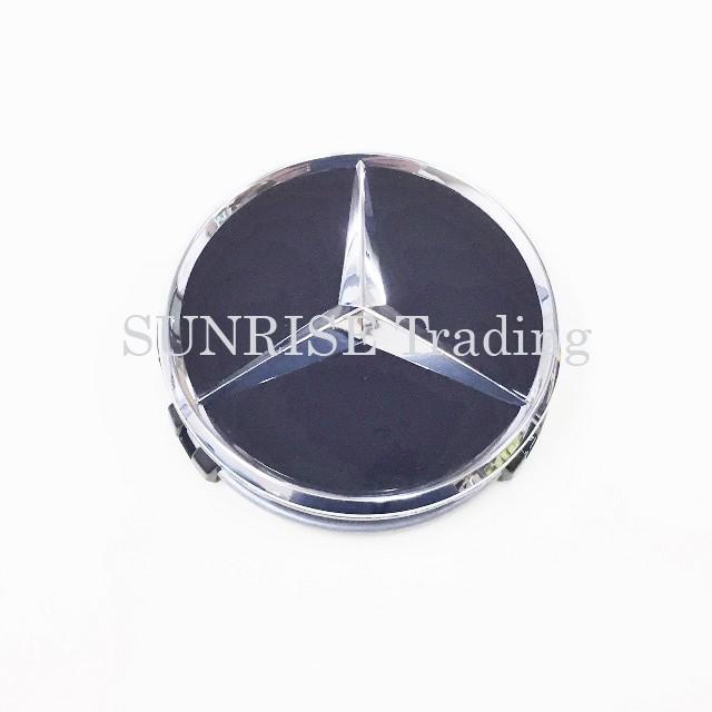 メルセデスベンツ ホイールセンターキャップ ベース色：艶ありブラック 純正 : サンライズトレーディング - 通販 - Yahoo!ショッピング