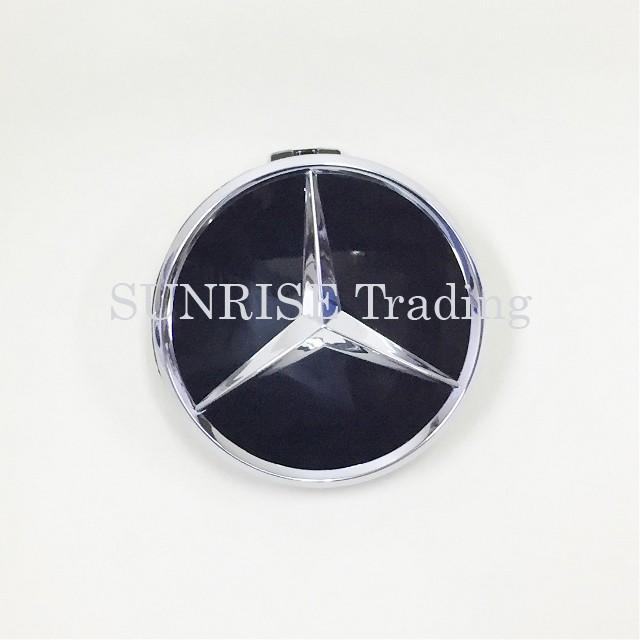 メルセデスベンツ ホイールセンターキャップ ベース色：艶ありブラック 純正 : サンライズトレーディング - 通販 - Yahoo!ショッピング