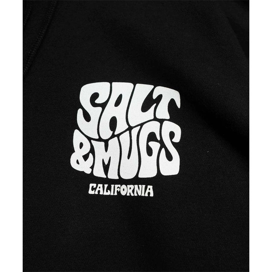 SALT&MUGS パーカー プルオーバーパーカー ブランド おしゃれ スウェットパーカー フーディー プリント カリフォルニア ロサンゼルス ...