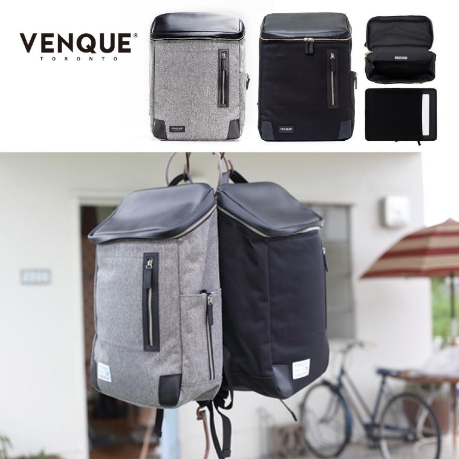 Venque バックパック 大容量 メンズ ビジネス リュック ヴェンク リュックサック VENQUE バッグ レザー 撥水 大 PC収納 カナダ アムステルダム : SUNS CALIF ...
