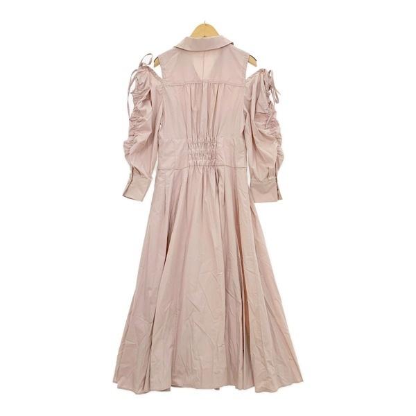 JUSGLITTY ジャスグリッティー 2WAY ワンピース スカート シャツ リボン フレア ロング丈 美香さんコラボ レディース サイズ2 ピンク トップス DL14995 : サン ...