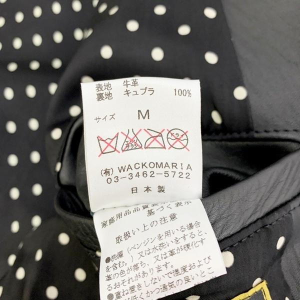 WACKO MARIA ワコマリア レザージャケット 牛革 裏地ドット WACKO MARIA ワコマリア レザージャケット 牛革 裏地ドット