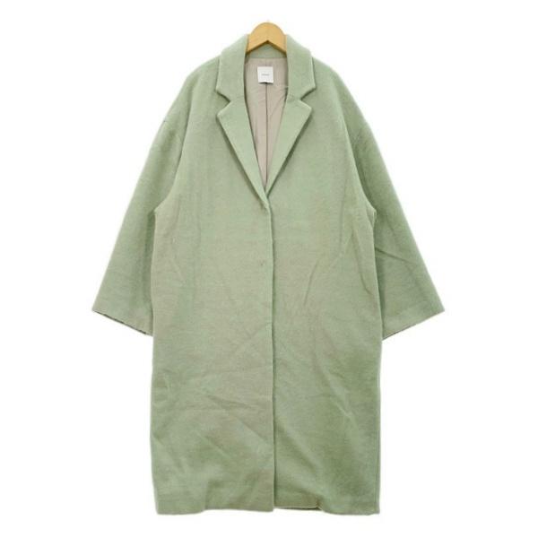 AMERI COLOR OVER COAT チェスターコート カラーオーバーコート ロング ポリエステル 017270660 シンプル レディース グリーン アメリ アウター IL13265 ...