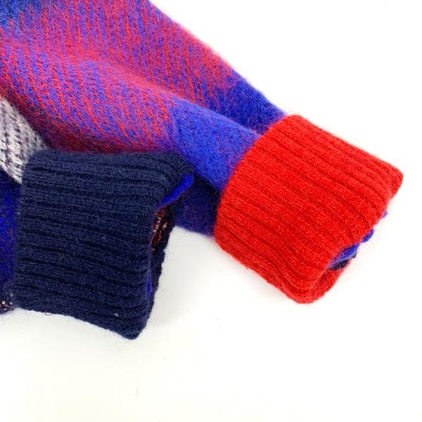 sacai Sacai plaid Knit 22-02858M 22AW ニット セーター クルー sacai Sacai plaid Knit 22-02858M 22AW ニット セーター クルー