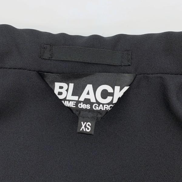 BLACK COMME des GARCONS ブラックコムデギャルソン テーラードジャケット AD2018 1B-J007 レディース XSサイズ ブラック アウター DL17205 ...