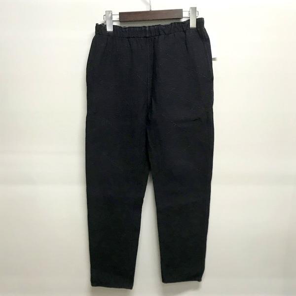 ポータークラシック SASHIKO SLIM PANTS 21SS 刺子 スリム パンツ カジュアル メンズ XSサイズ ブラック系 PORTER CLASSIC ボトムス A1262 :1 ...