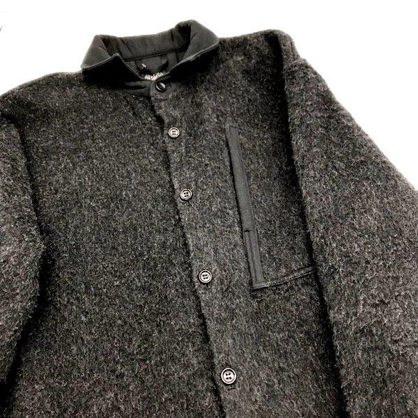 PORTER CLASSIC WOOL&GAUZE SHIRT JACKET ウール＆ガーゼ シャツジャケット メンズ サイズ2 ブラック系 ポータークラシック アウター A1417 : 1 ...