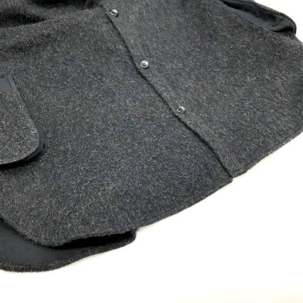 PORTER CLASSIC WOOL&GAUZE SHIRT JACKET ウール＆ガーゼ シャツジャケット メンズ サイズ2 ブラック系 ポータークラシック アウター A1417 : 1 ...