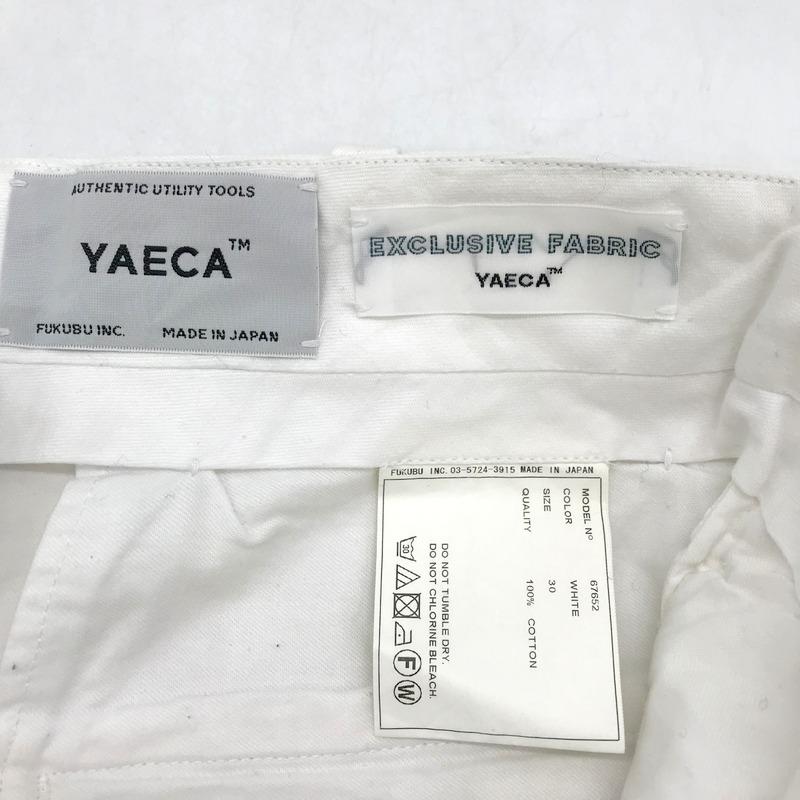 YAECA（ヤエカ） チノパンツ 67652 CHINO wide tapered ワイド テーパードパンツ 無地 カジュアル シンプル 古着 メンズ サイズ30 Lサイズ相当 ボトムス ...